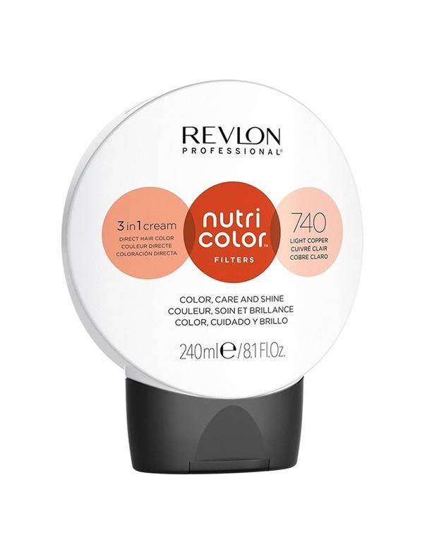 NEW Revlon Professional Nutri Color Filters 740 Light Copper - 240ml ...